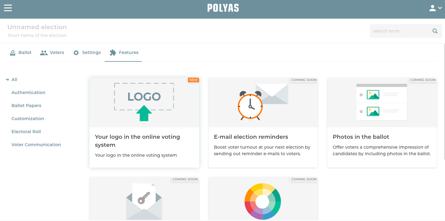 Features of the POLYAS online voting manager - POLYAS Helpcenter